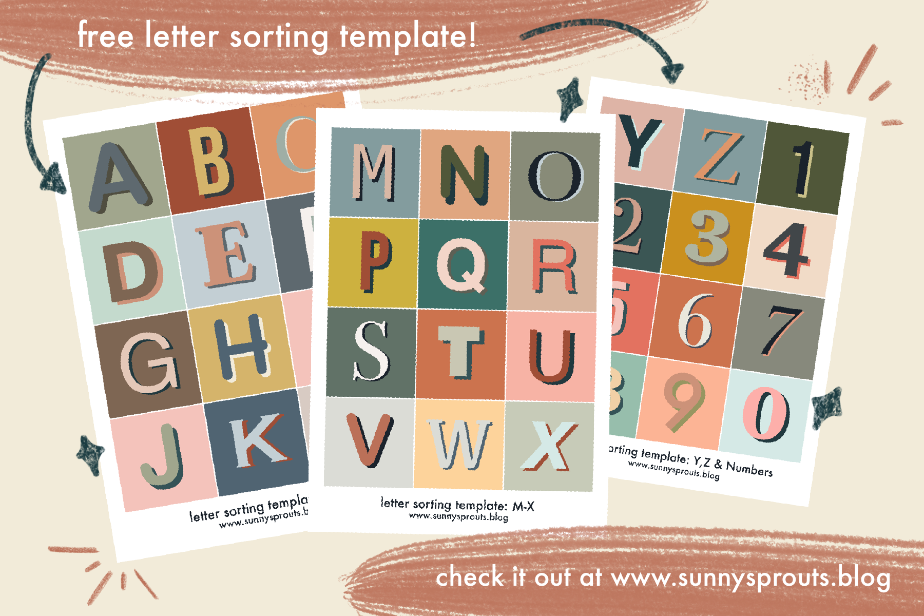 Language and Literacy Templates – Sunny Sprouts by Miss Jane