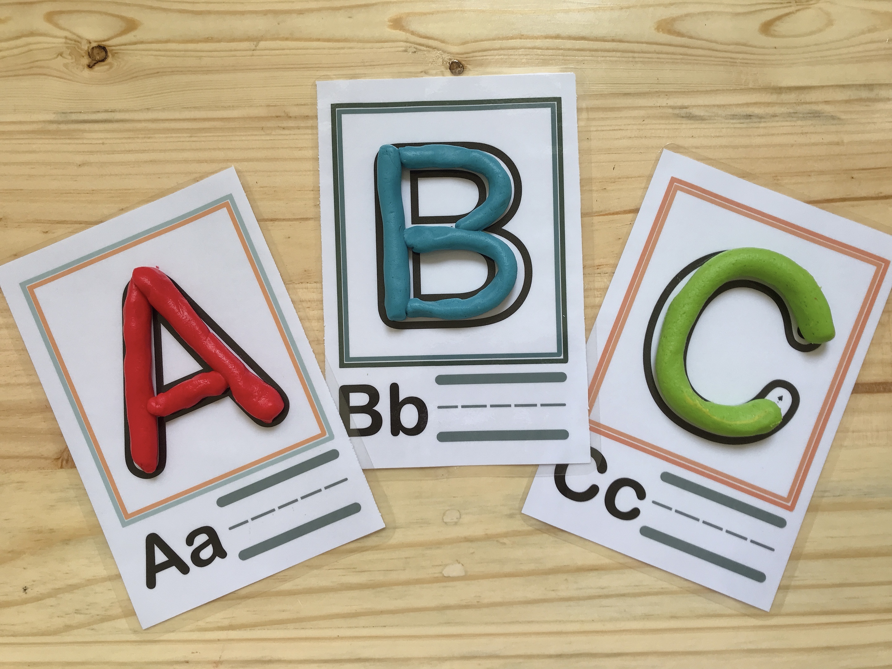 FREE TEMPLATES! Playdough Letter Tracing Mats | Sensory and Language ...