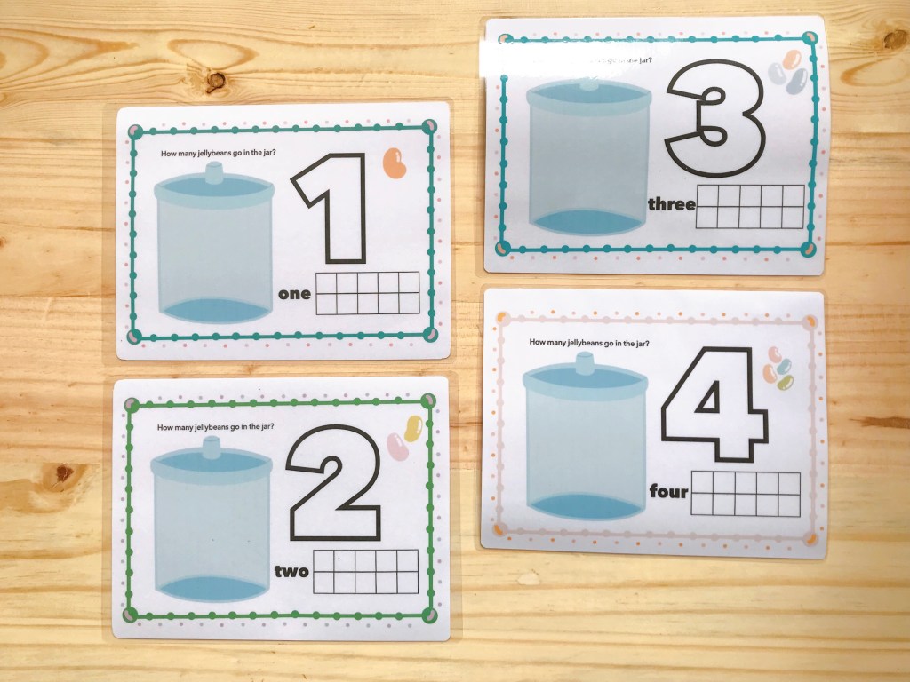 Jellybean Counting Mats | Sensory and Math Activity – Sunny Sprouts by ...